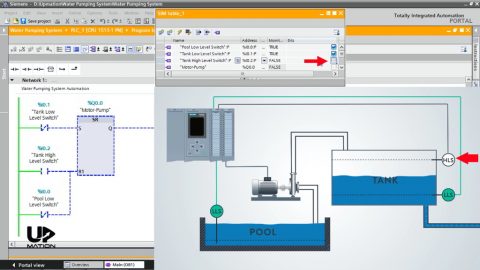 PLC Programming Course (P3): How to Simulate the PLC Program – Upmation