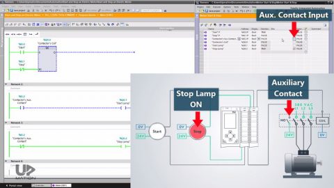 Start stop motor control ladder diagram Archives – Upmation